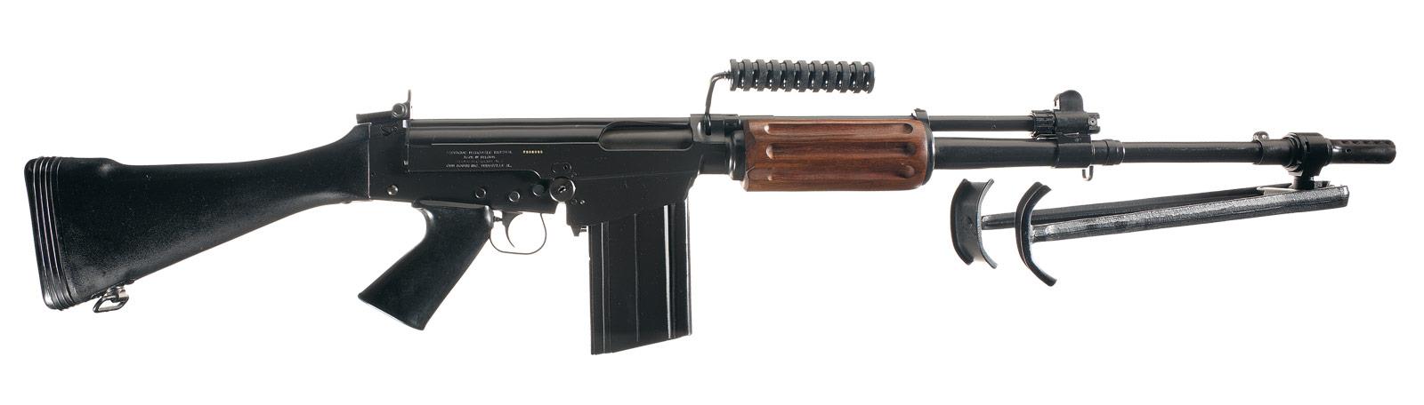 Belgian FN FAL Heavy Barrel Semi-Automatic Rifle with Bi-Pod