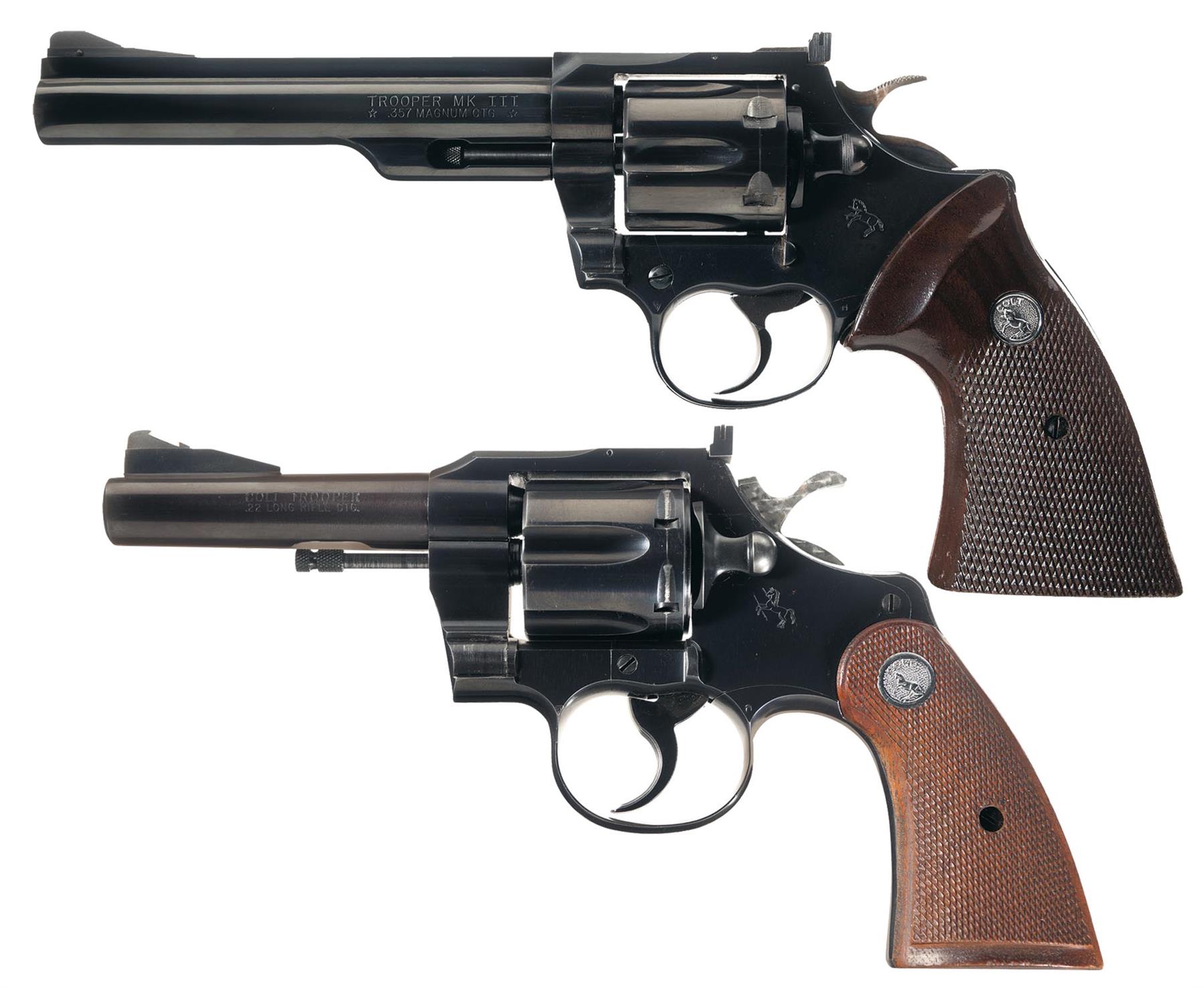 Two Colt Trooper Revolvers