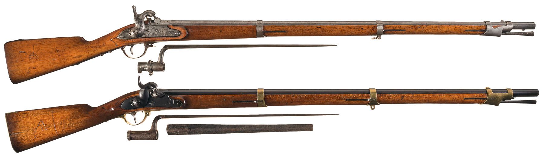 Collector's Lot of Two European Percussion Conversion Muskets