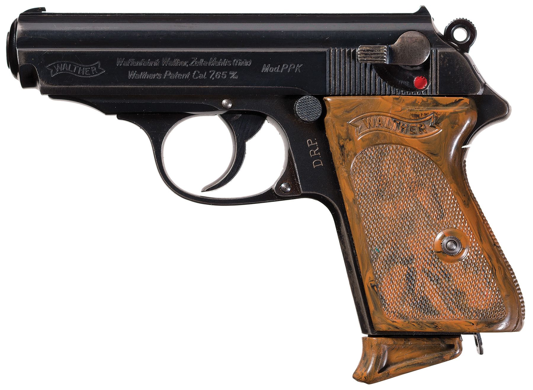 DRP Marked Walther PPK Pistol with Holster and Extra Magazine