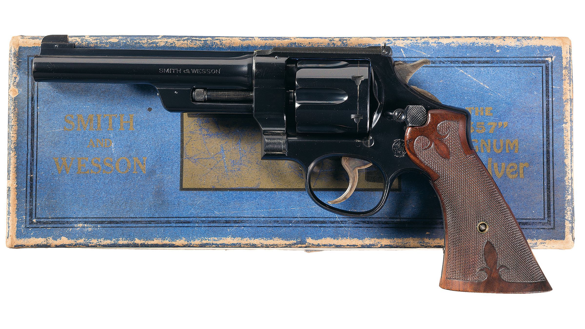 S&W .357 Registered Magnum Revolver, 6' Barrel, Letter, Box