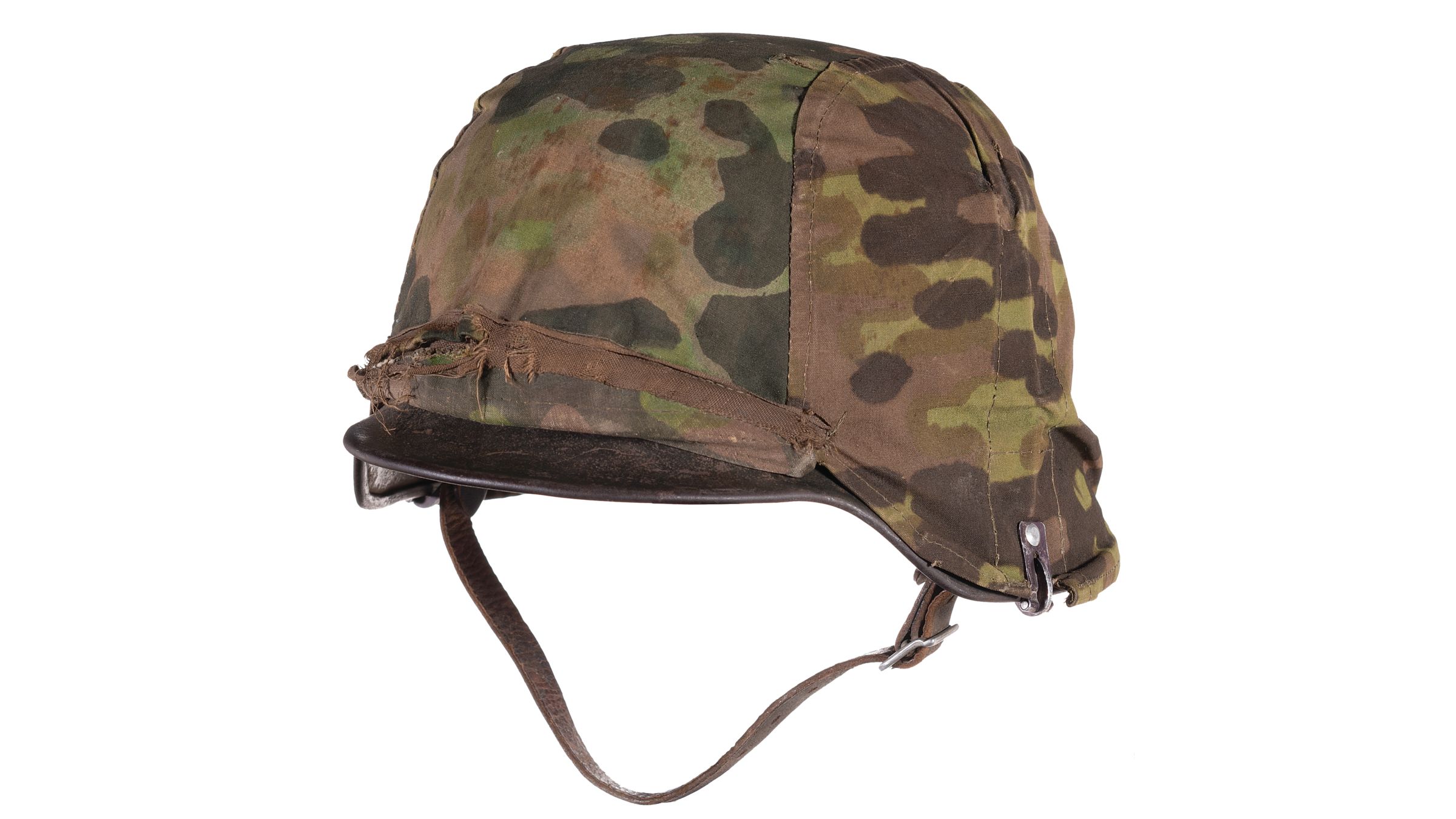 1940 Stahlhelm, 'Germania' Decals, Early Camo Cover