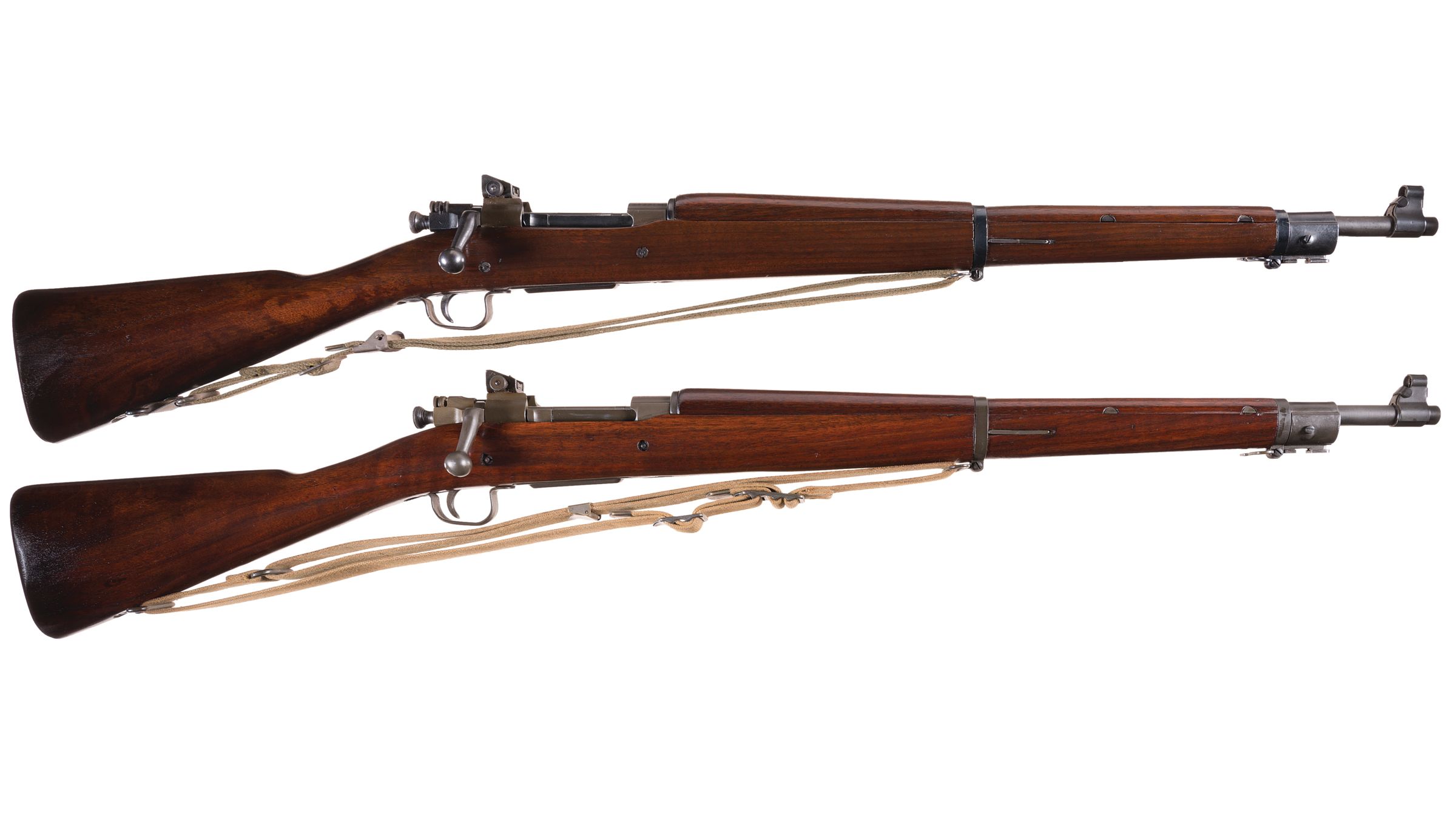 Two WWII U.S. Model 1903A3 Bolt Action Rifles