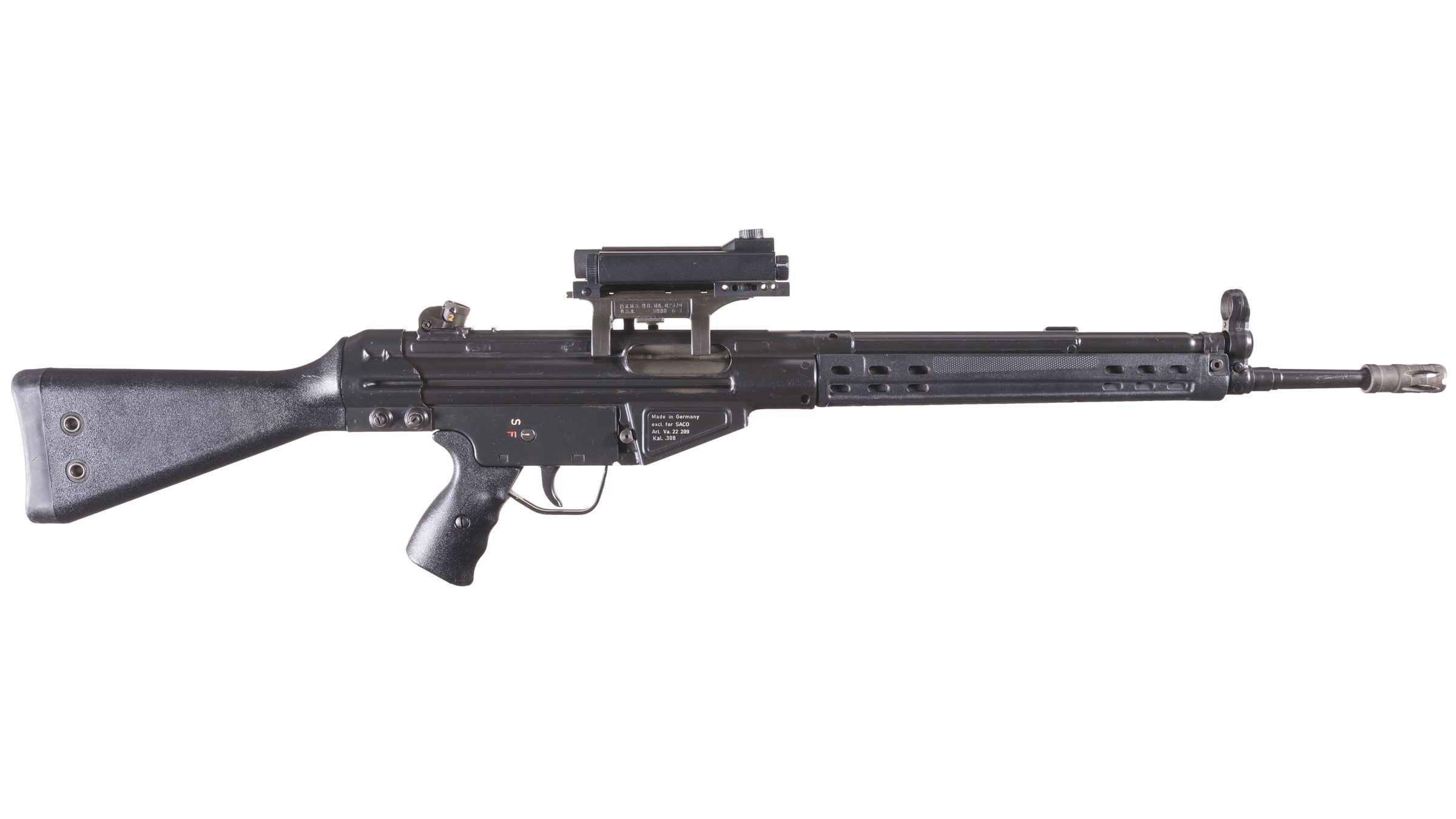 Scarce Heckler & Koch HK-41 Semi-Automatic Rifle with Optic