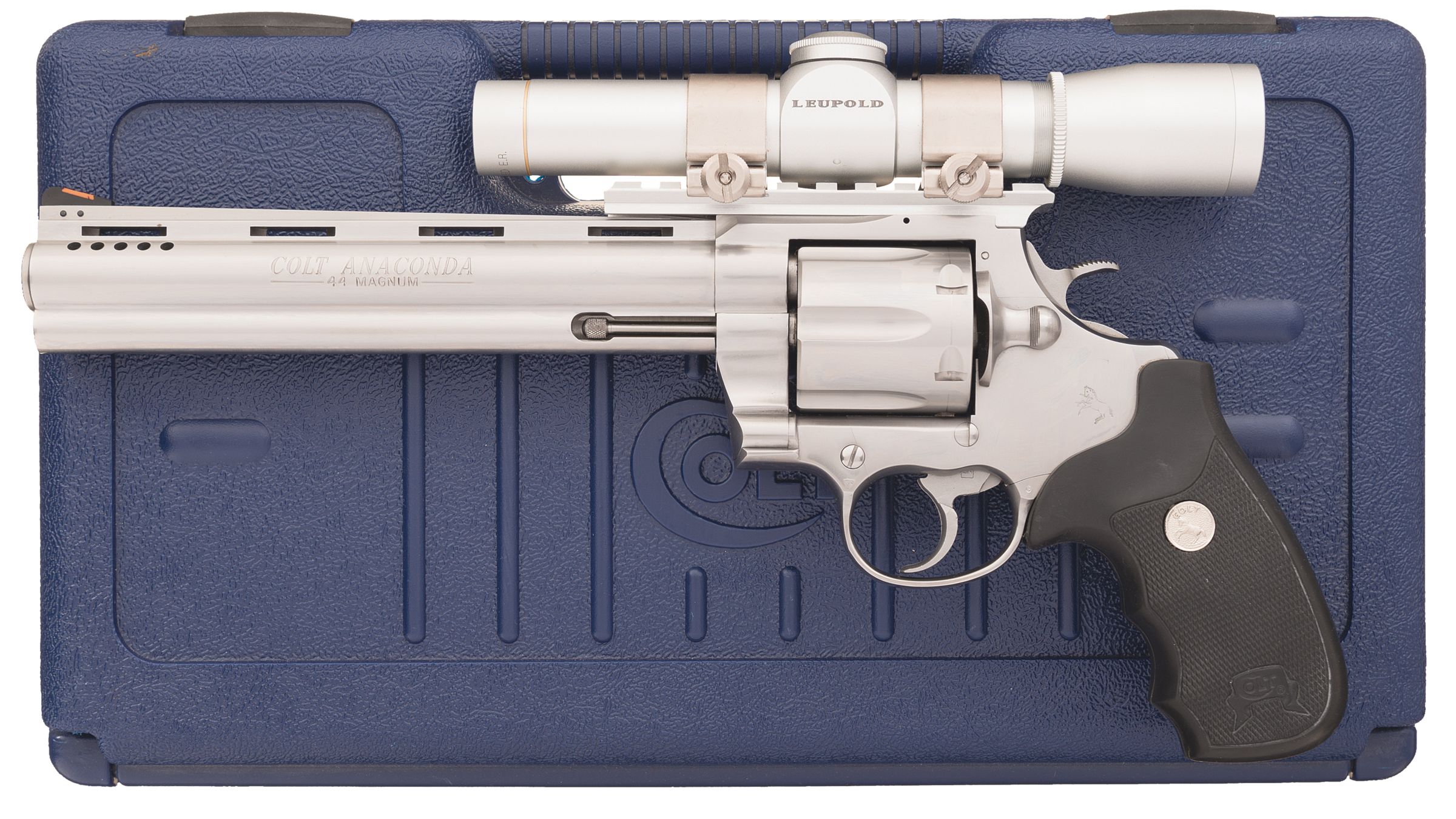 Colt Anaconda Double Action Revolver with Scope and Case